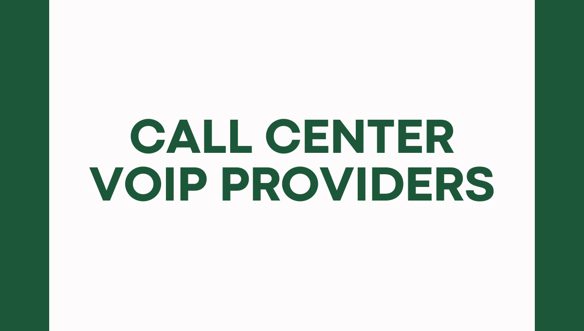 Call Center VoIP Provider | Artificial Intelligence News
