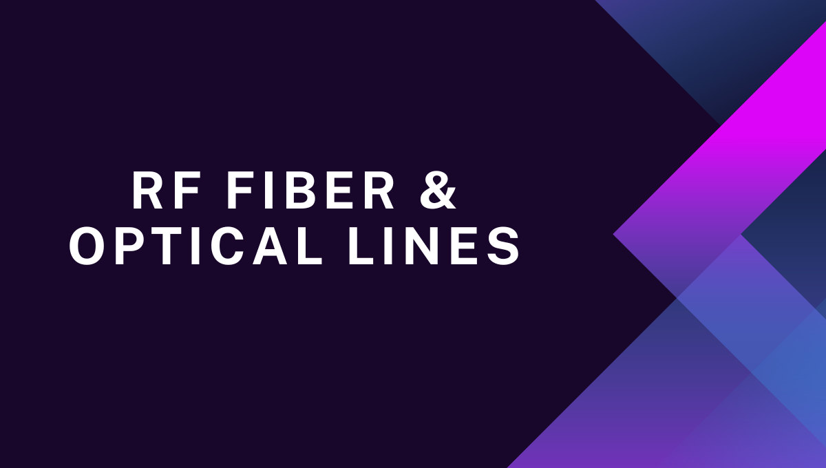 Rf Fiber And Optical Lines Artificial Intelligence News