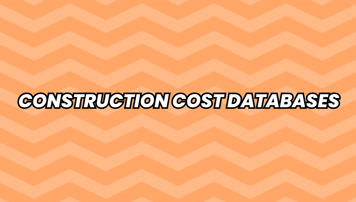 Construction Cost Databases | Artificial Intelligence News